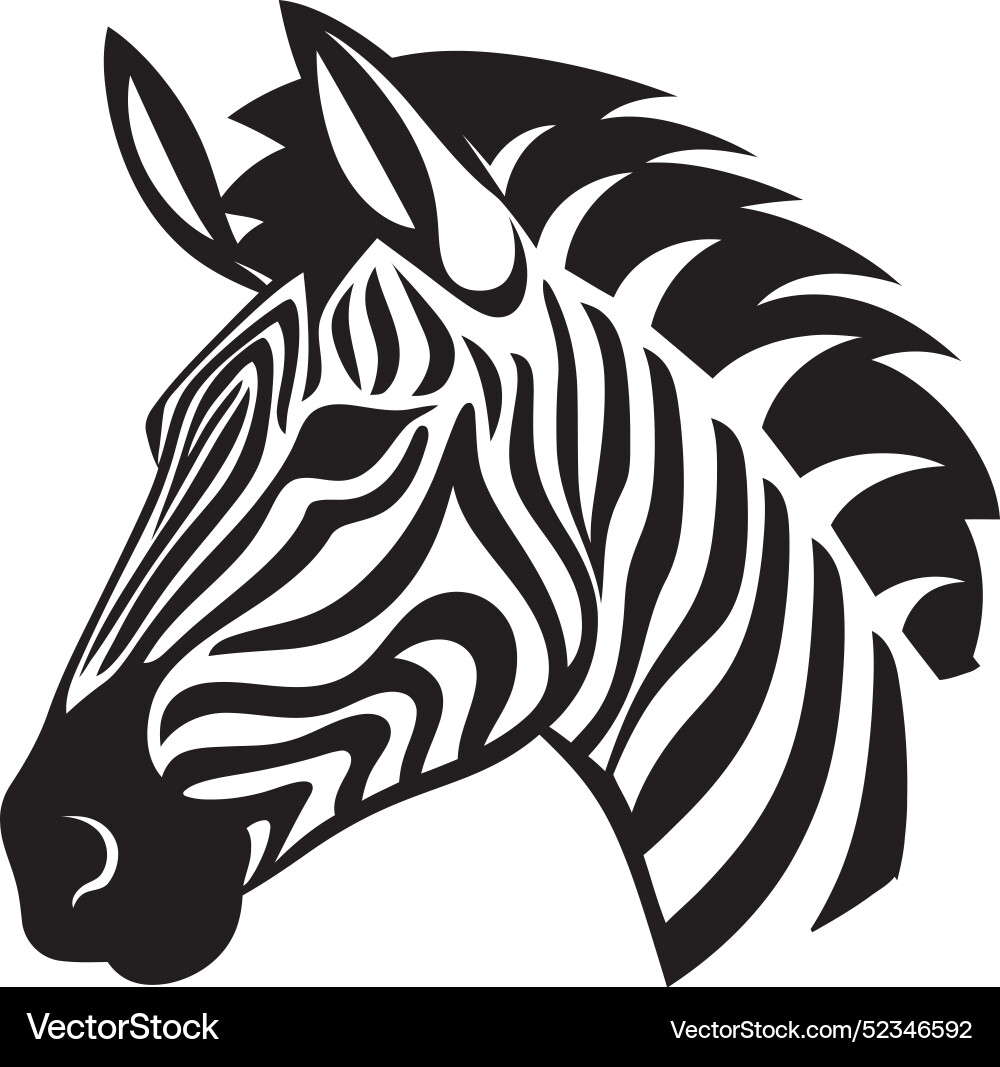 Expressive elegance zebra designsleek Royalty Free Vector