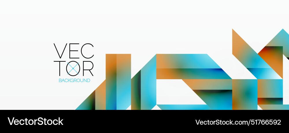 Geometric purity on white - lines squares Vector Image