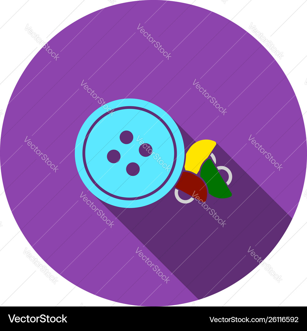 Sewing buttons icon Royalty Free Vector Image - VectorStock