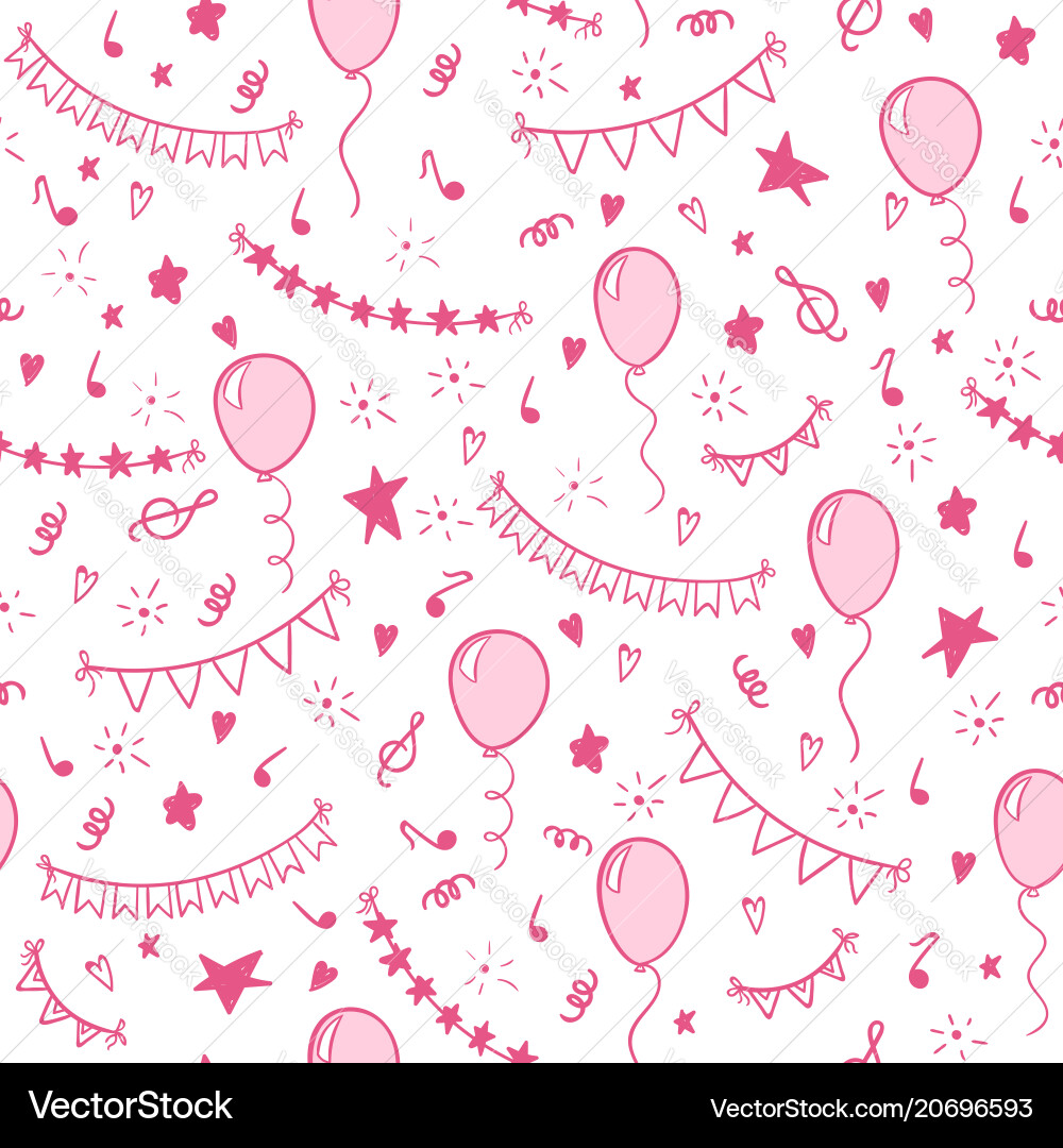 Birthday Celebration Pattern Royalty Free Vector Image