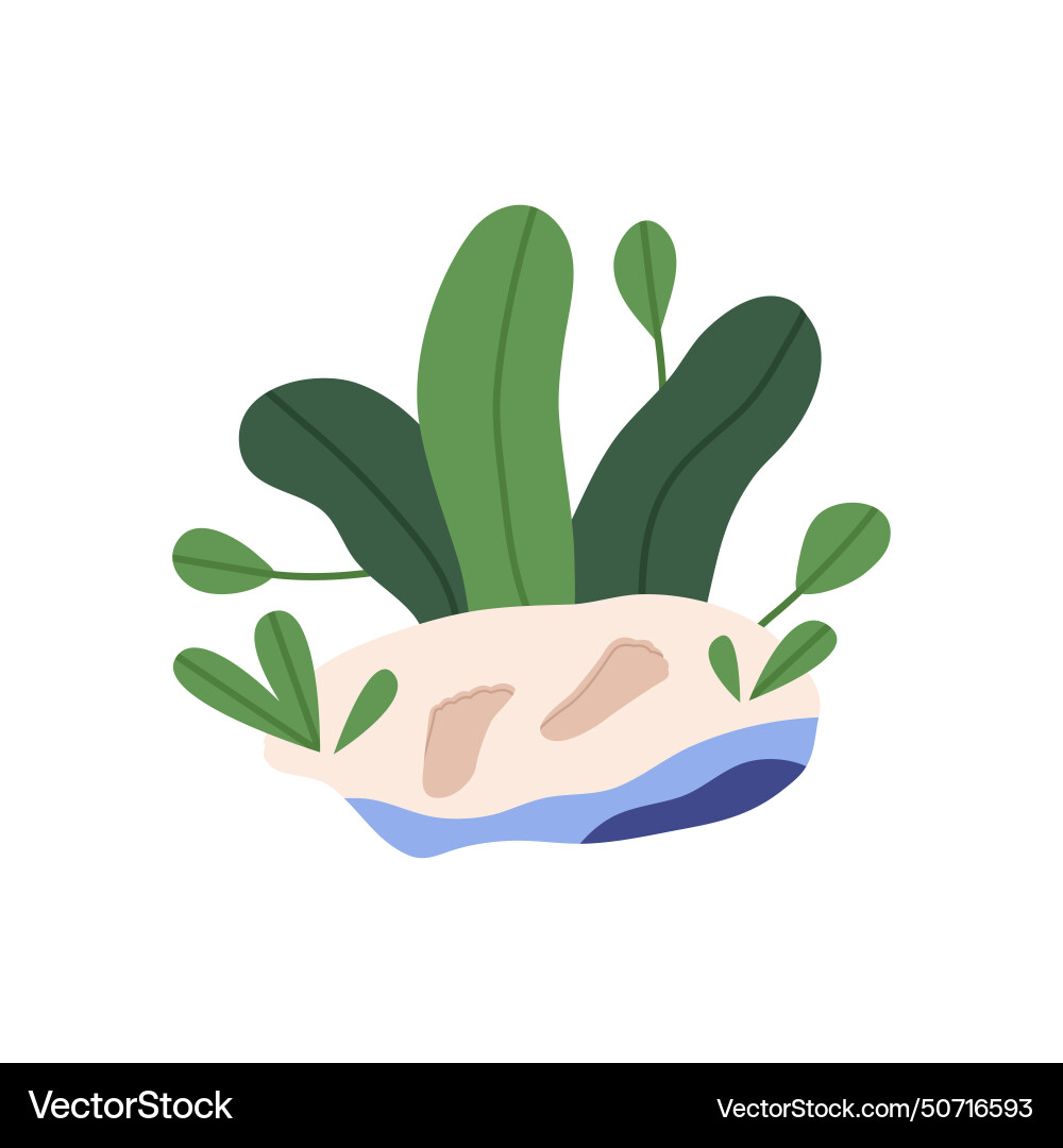 Carbon footprint concept Royalty Free Vector Image