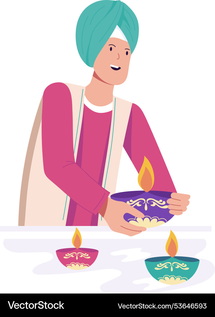 Diwali lights Royalty Free Vector Image - VectorStock