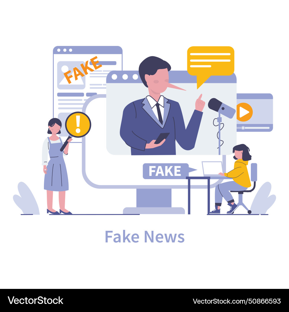 Internet mass media concept flat Royalty Free Vector Image