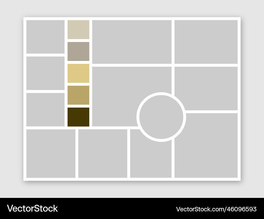 Photo collage grid moodboard 2 Royalty Free Vector Image