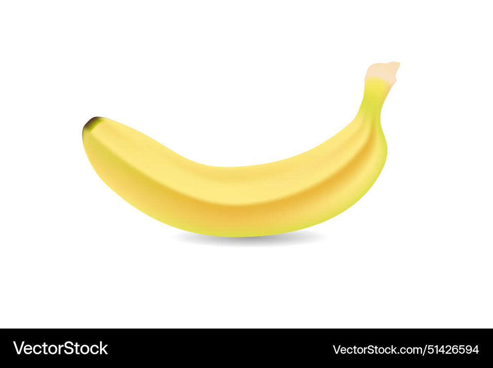 Banana isolated on white background Royalty Free Vector