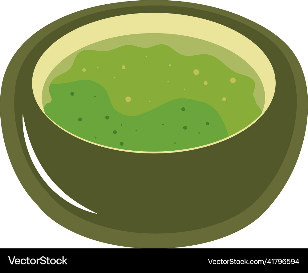 Matcha tea drink Royalty Free Vector Image - VectorStock