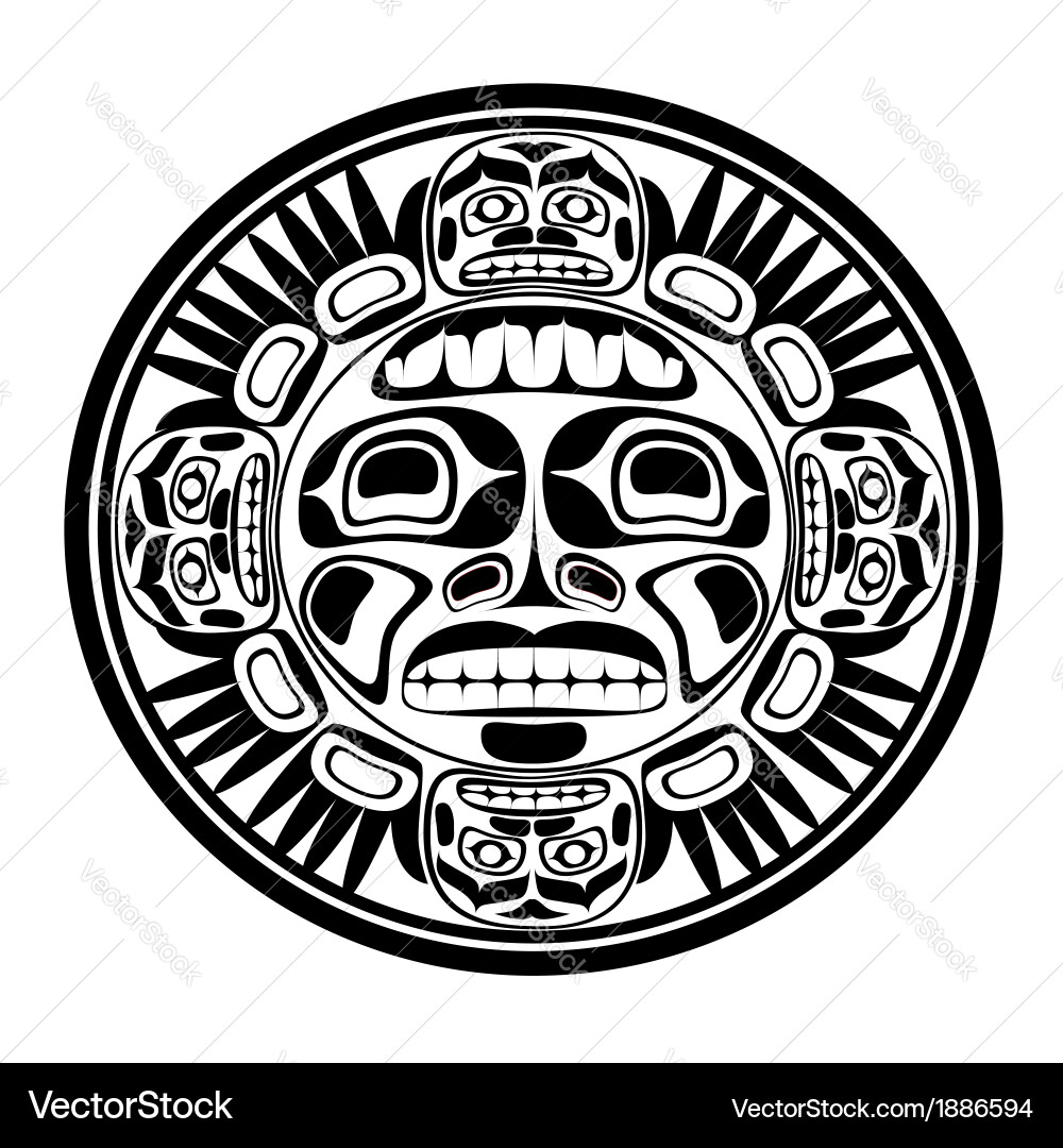 Native Sun Symbol Royalty Free Vector Image - VectorStock