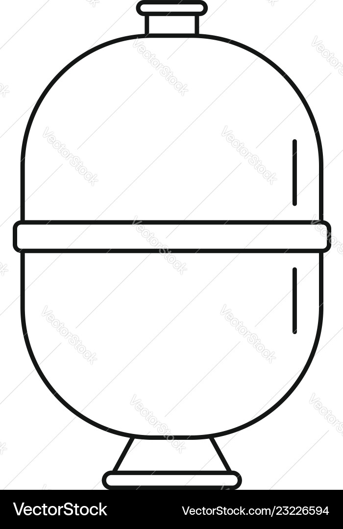 Sand filter pump pool icon outline style Vector Image