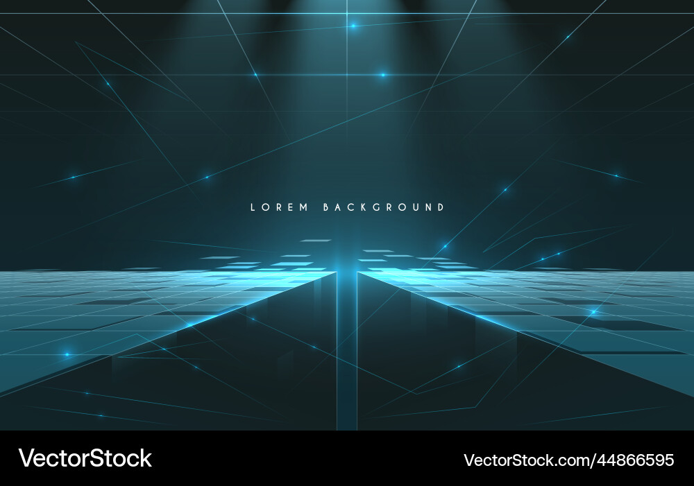 Abstract technology background with light effect Vector Image
