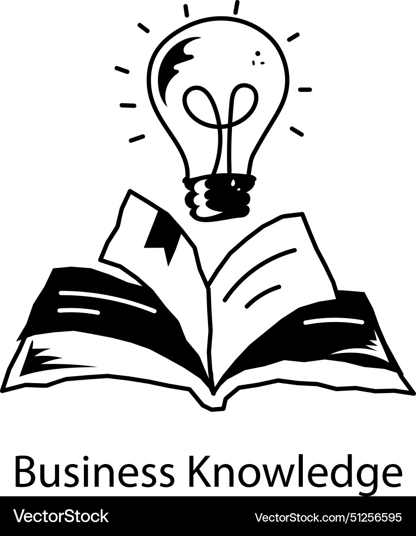 Business knowledge Royalty Free Vector Image - VectorStock