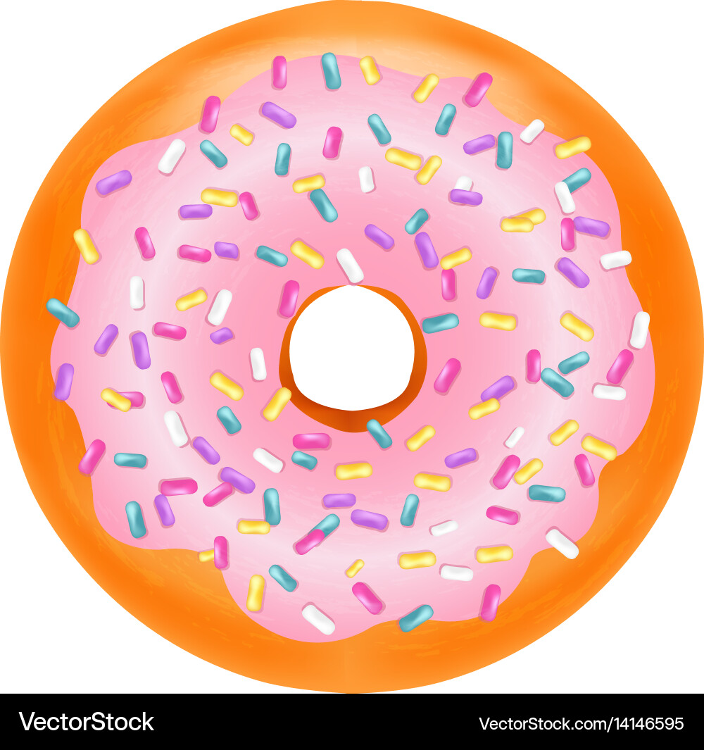 Donut Royalty Free Vector Image - VectorStock