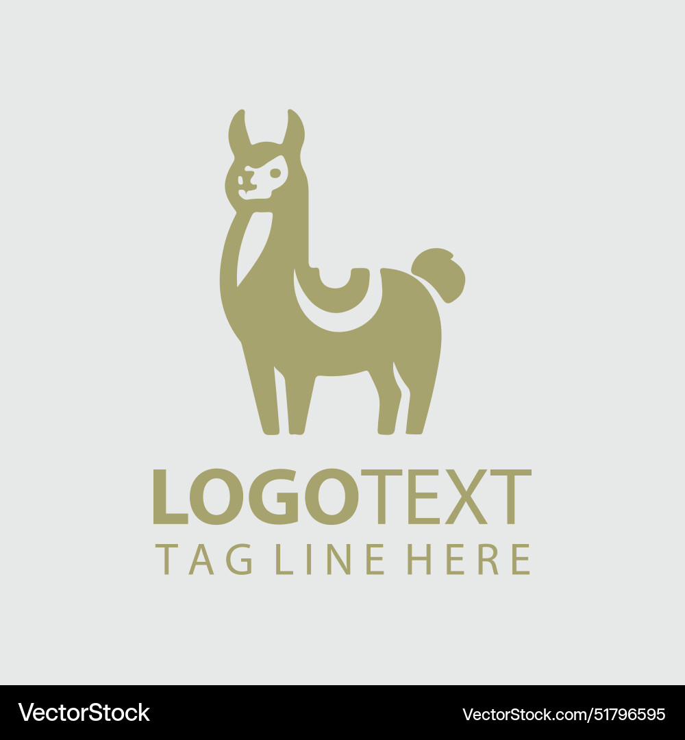 Llama logo Royalty Free Vector Image - VectorStock