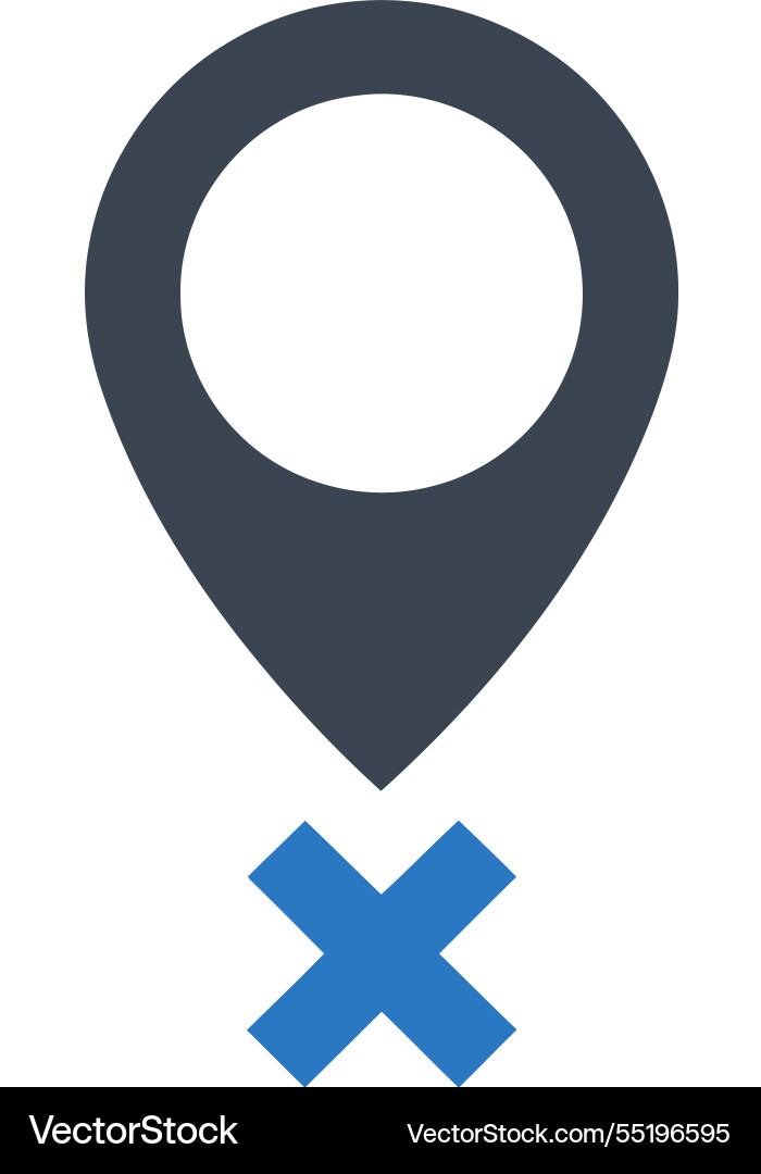 Pin mark icon Royalty Free Vector Image - VectorStock