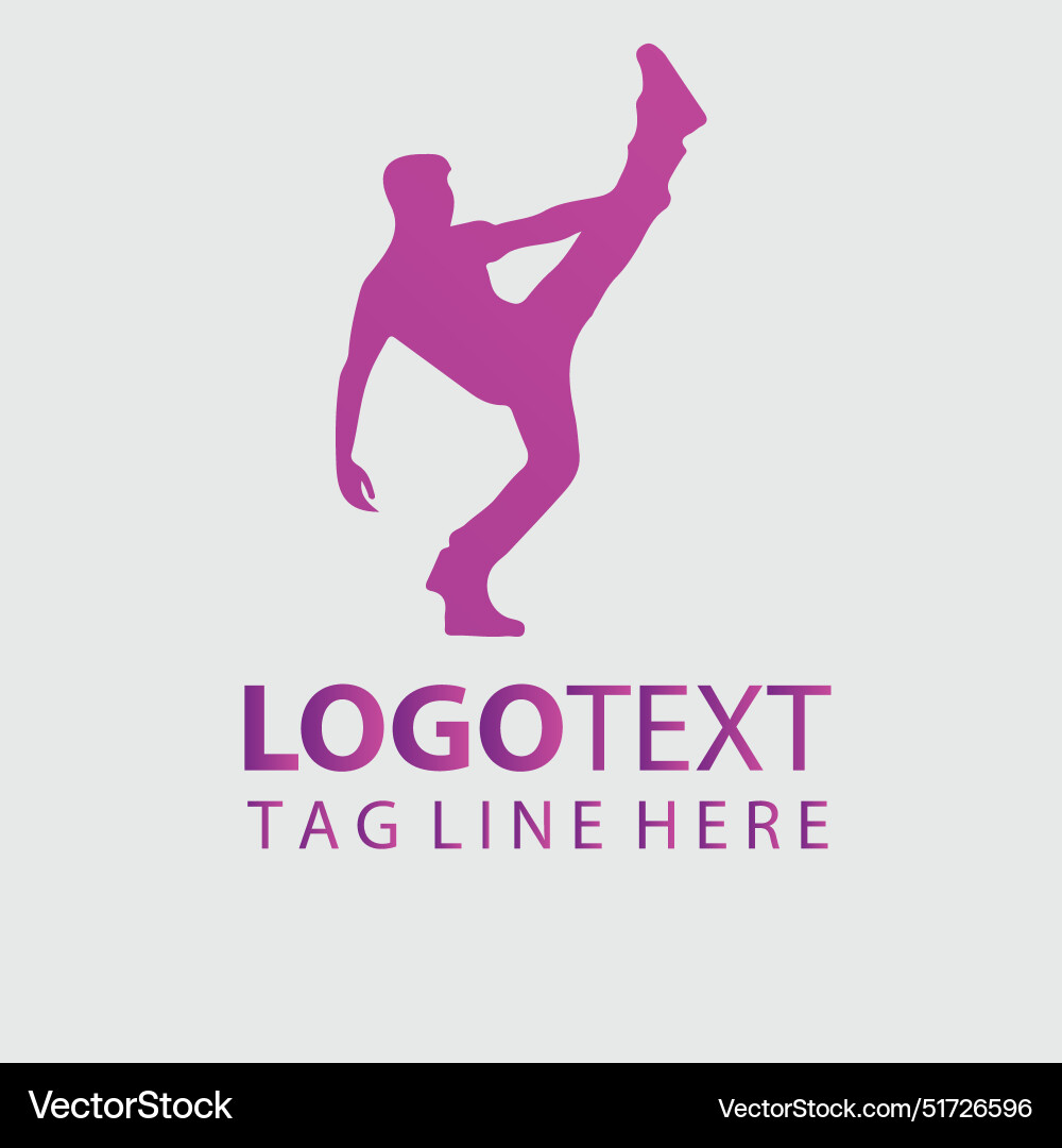 Dancing logo Royalty Free Vector Image - VectorStock