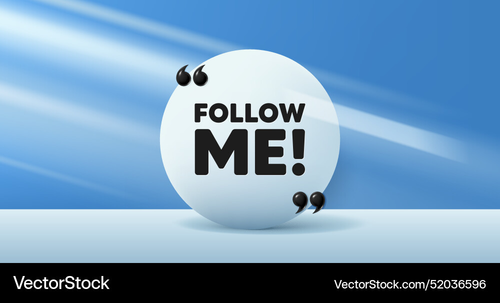 Follow me tag special offer sign circle frame Vector Image