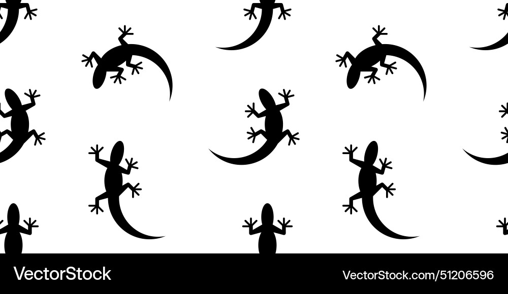 Seamless pattern with lizards Royalty Free Vector Image