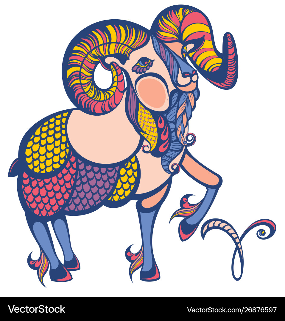 Aries Royalty Free Vector Image - VectorStock