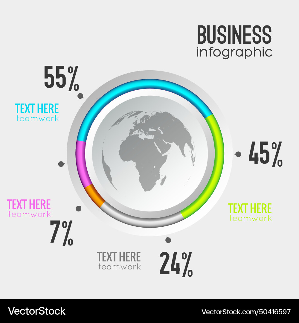 Business circle diagram Royalty Free Vector Image