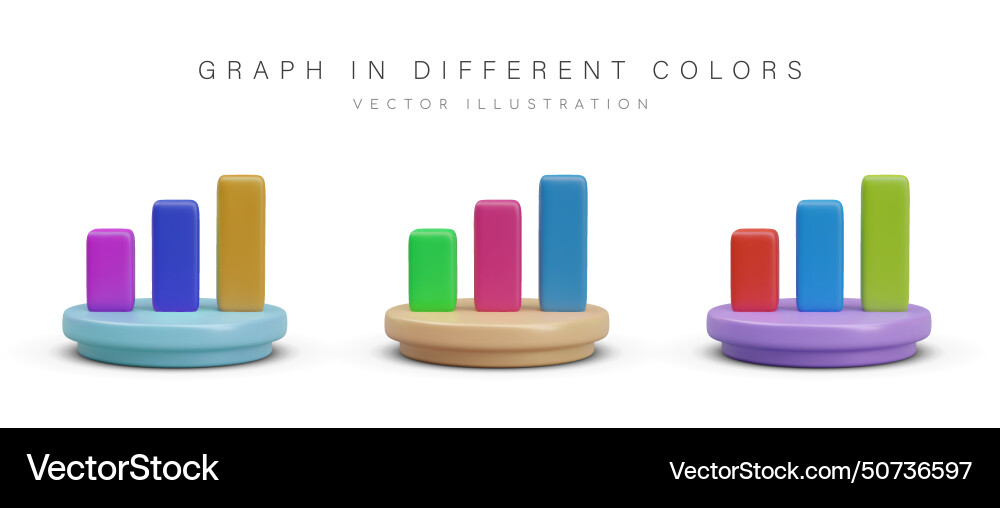 Cute colored graphics on round coasters symbol Vector Image