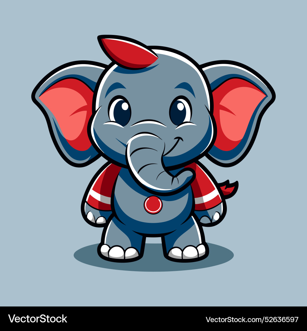 Elephant mascot Royalty Free Vector Image - VectorStock