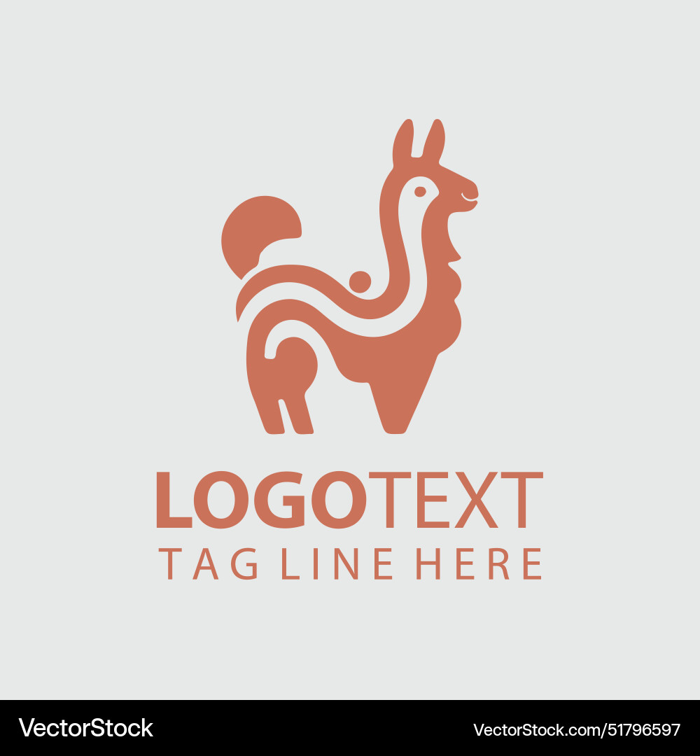 Llama logo Royalty Free Vector Image - VectorStock