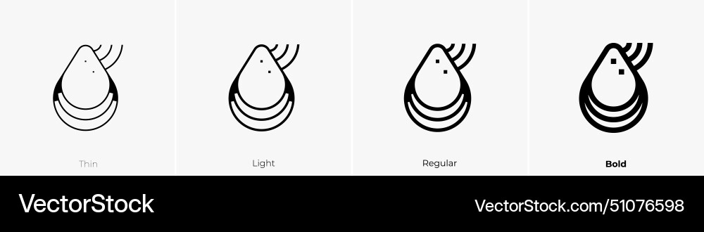 Chorito icon thin light regular and bold style Vector Image