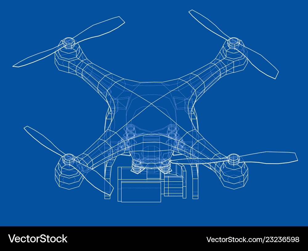 Drone concept Royalty Free Vector Image - VectorStock
