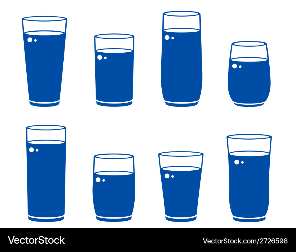 Glass with beverage Royalty Free Vector Image - VectorStock