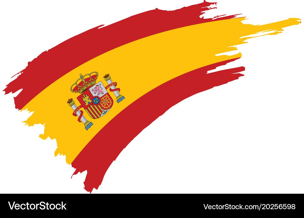 Spain flag Royalty Free Vector Image - VectorStock
