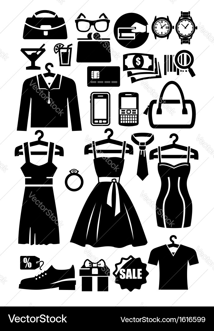 Clothing shop icon Royalty Free Vector Image - VectorStock