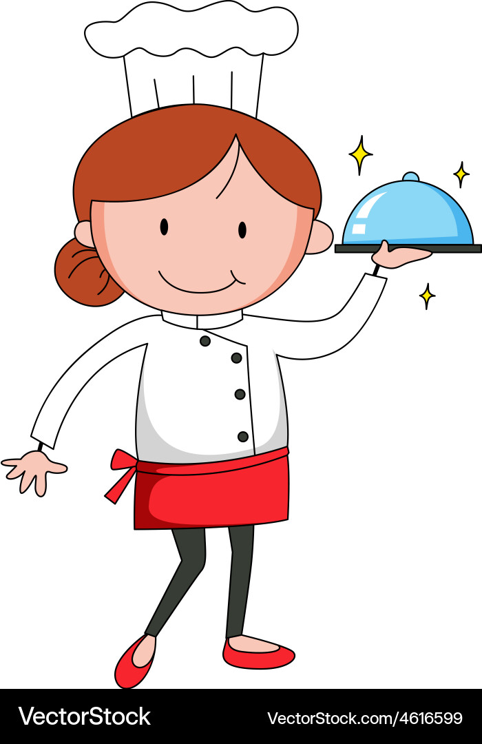 Female chef Royalty Free Vector Image - VectorStock