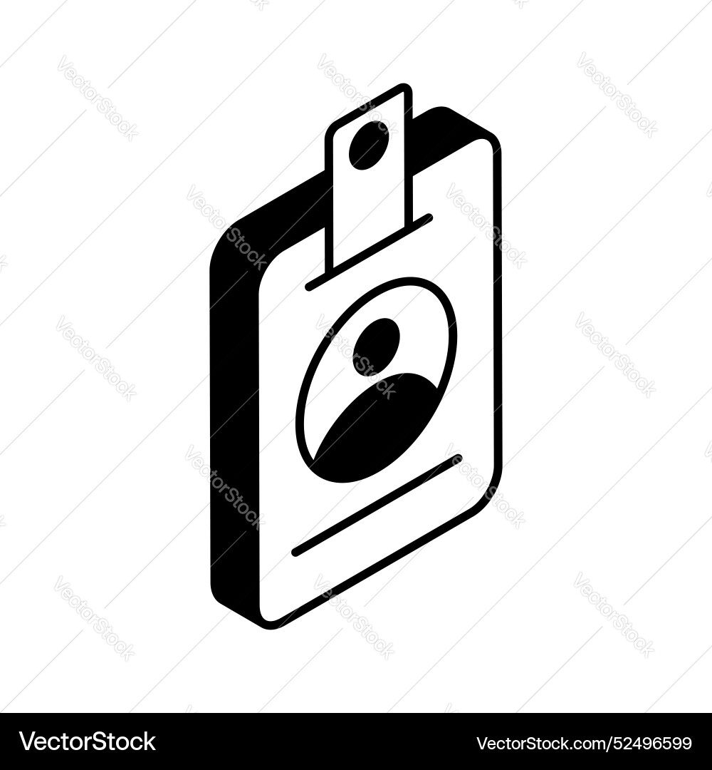 Identity card Royalty Free Vector Image - VectorStock