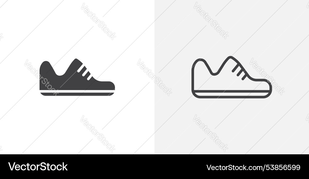 Shoes vecor icon set Royalty Free Vector Image