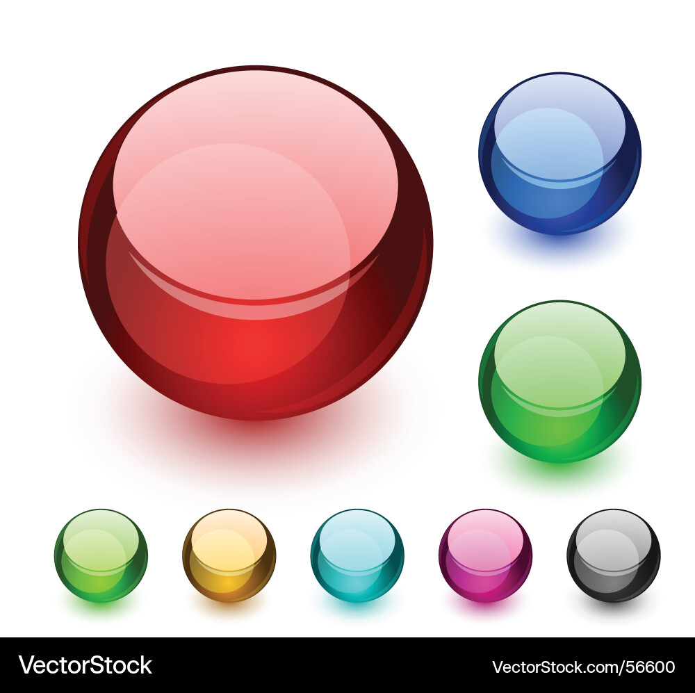 Aqua balls Royalty Free Vector Image - VectorStock