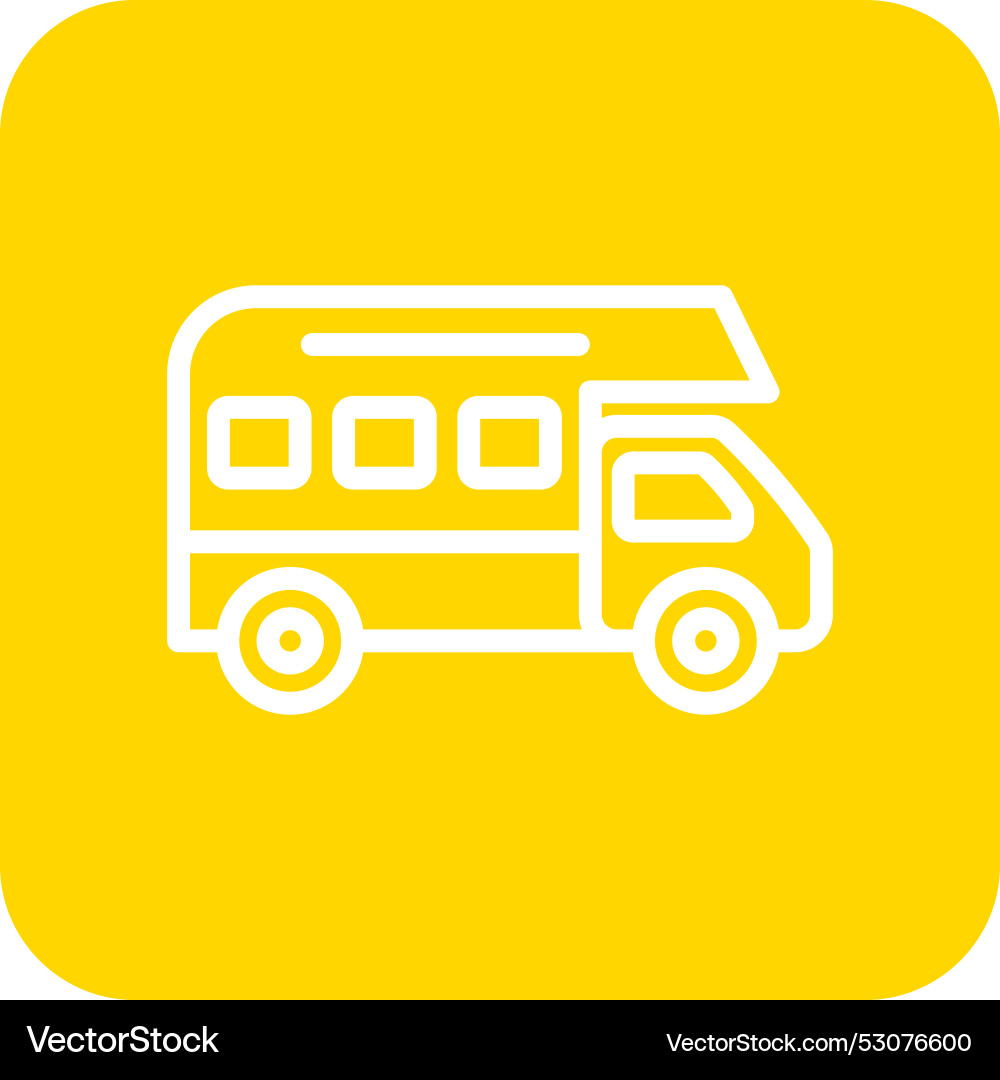 Camper van icon design Royalty Free Vector Image