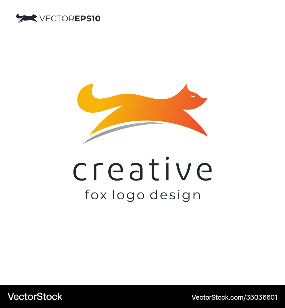 Jumping Fox Logo Jumping Fox Logo Icon Logo