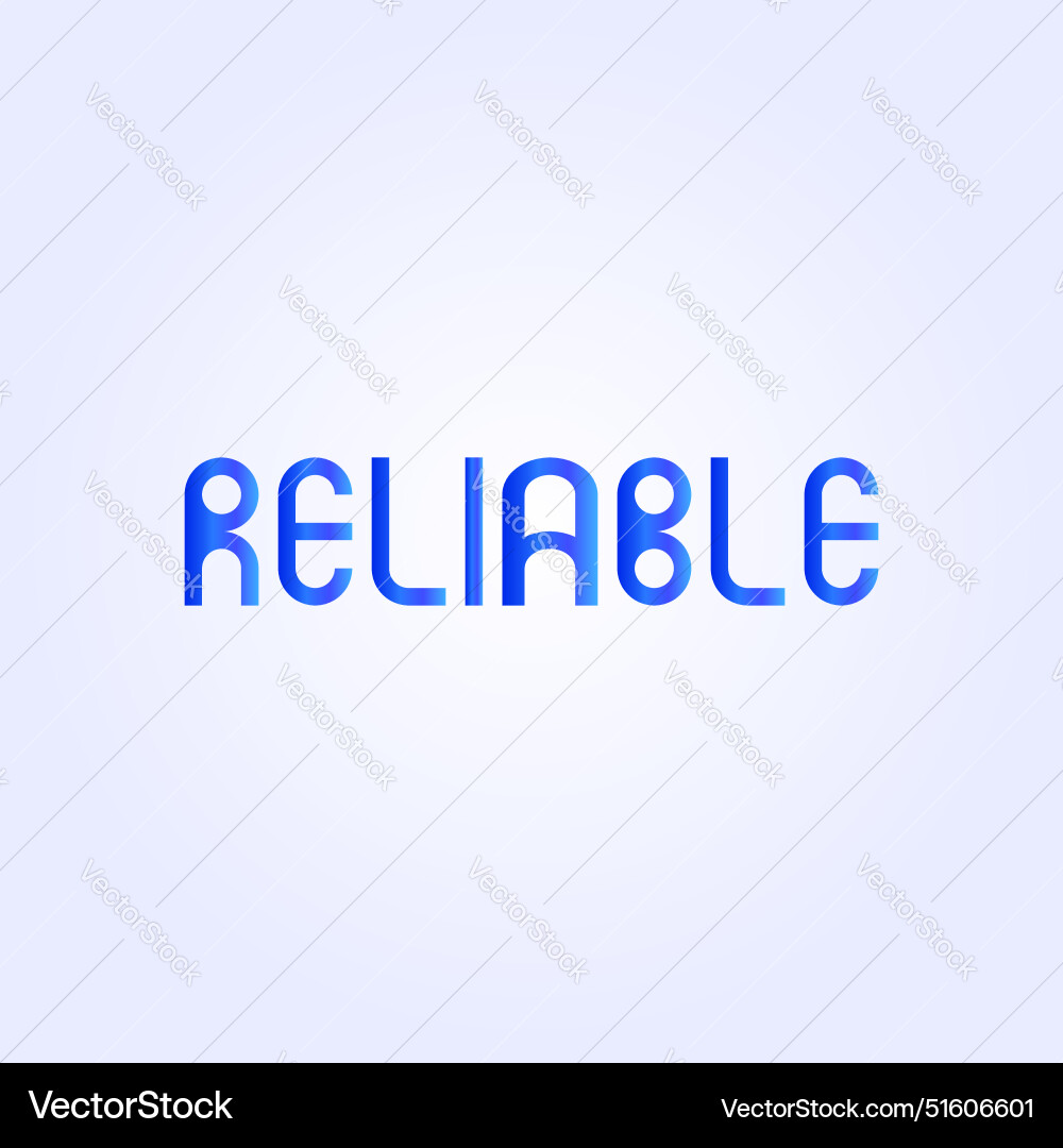 Lettering logo with blue gradient color Royalty Free Vector