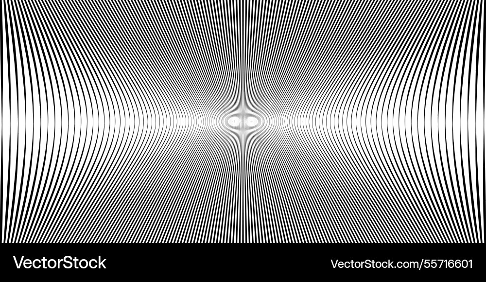 Lines bg with moire optical effect of surreal Vector Image