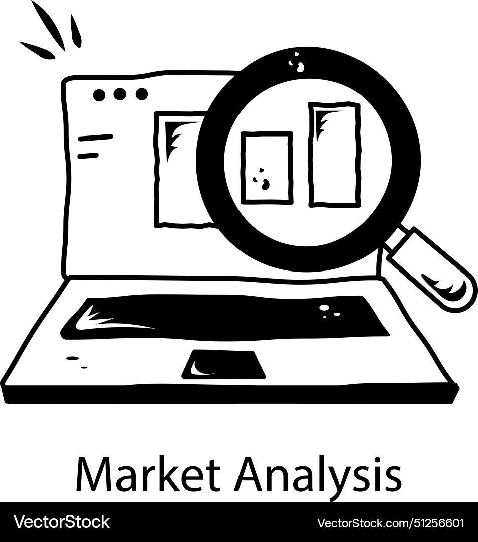 Market analysis Royalty Free Vector Image - VectorStock
