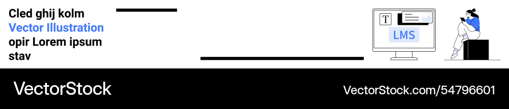 Person interacting with learning management system