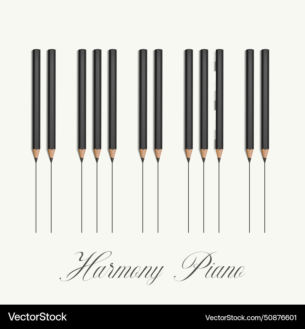 Piano music harmony Royalty Free Vector Image - VectorStock