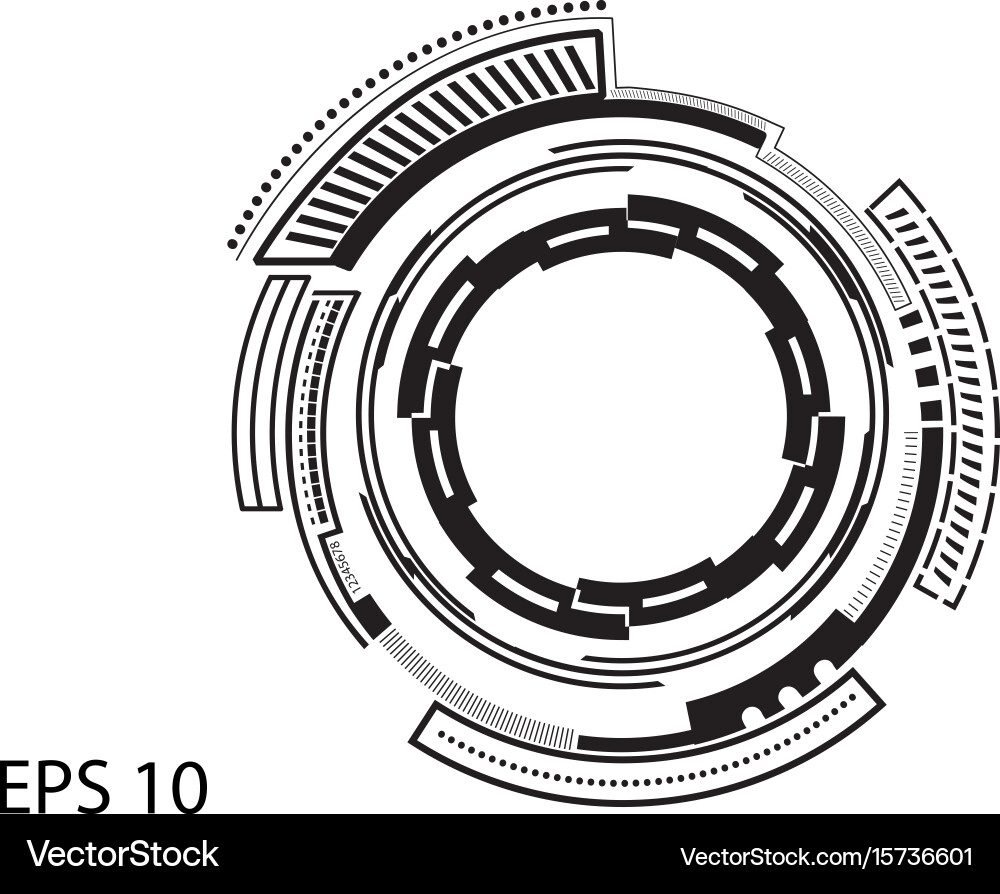 Round logo on white background Royalty Free Vector Image