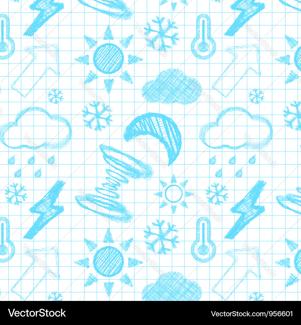 Weather pattern Royalty Free Vector Image - VectorStock
