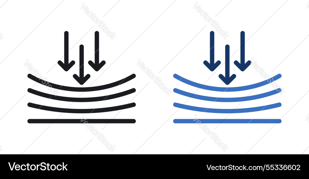 Compress icons set black and colored style Vector Image