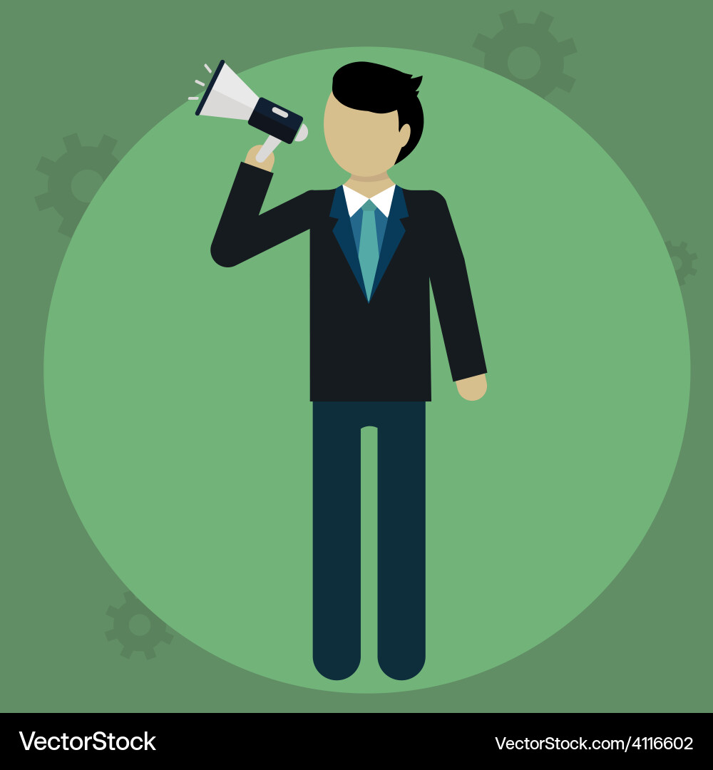 Marketing man Royalty Free Vector Image - VectorStock