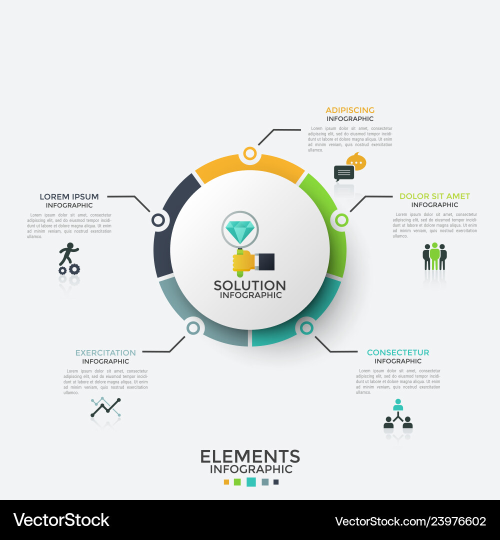 Modern infographic template Royalty Free Vector Image