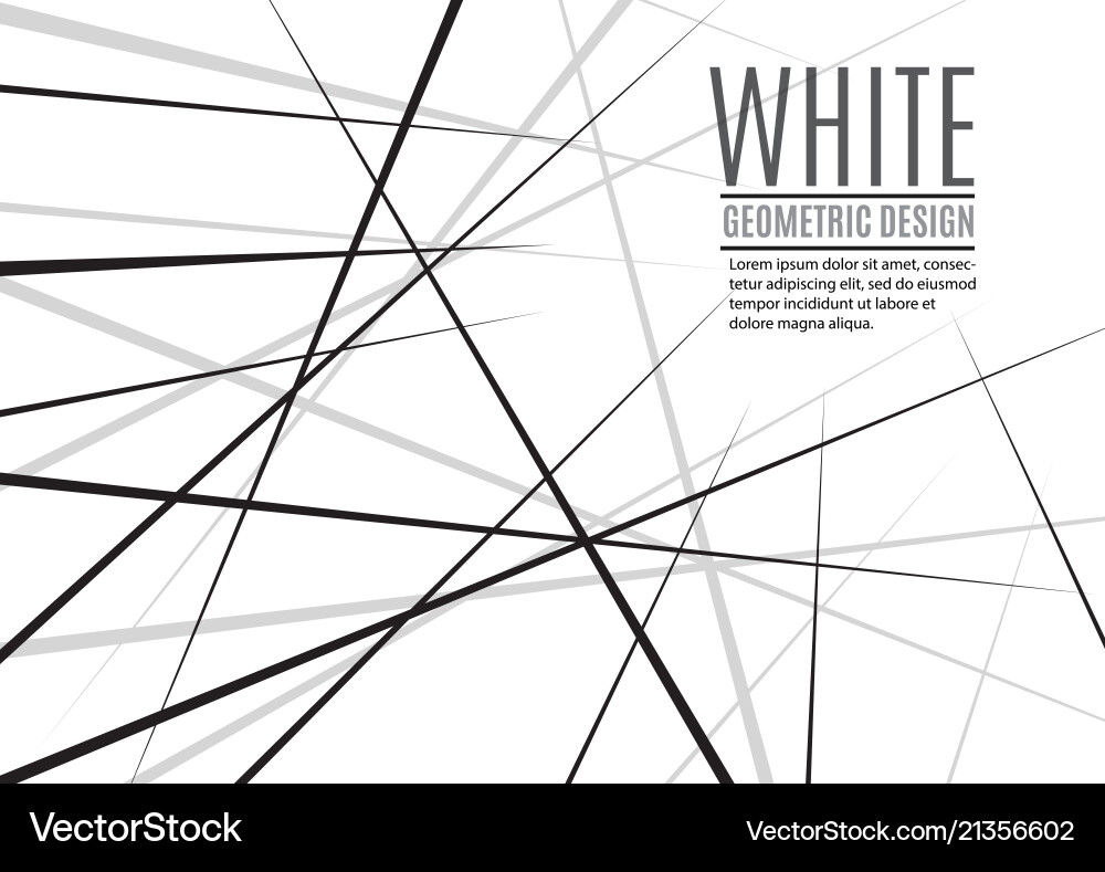 Random chaotic lines abstract geometric pattern Vector Image