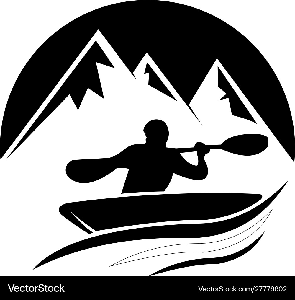 Rowing sport training icon Royalty Free Vector Image