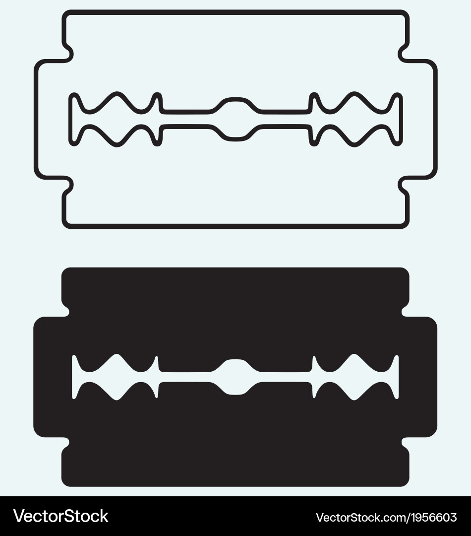 Blade razor Royalty Free Vector Image - VectorStock