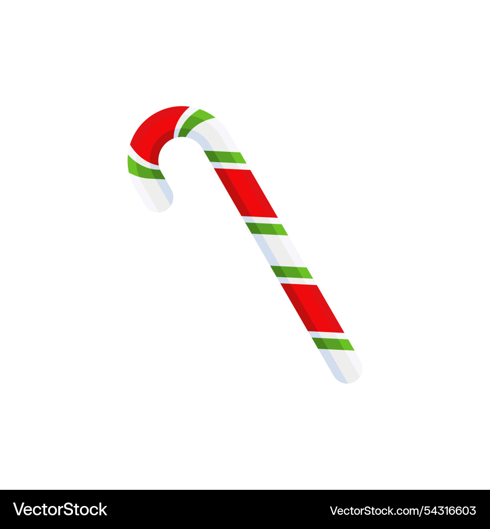 Christmas candy cane design element for door Vector Image